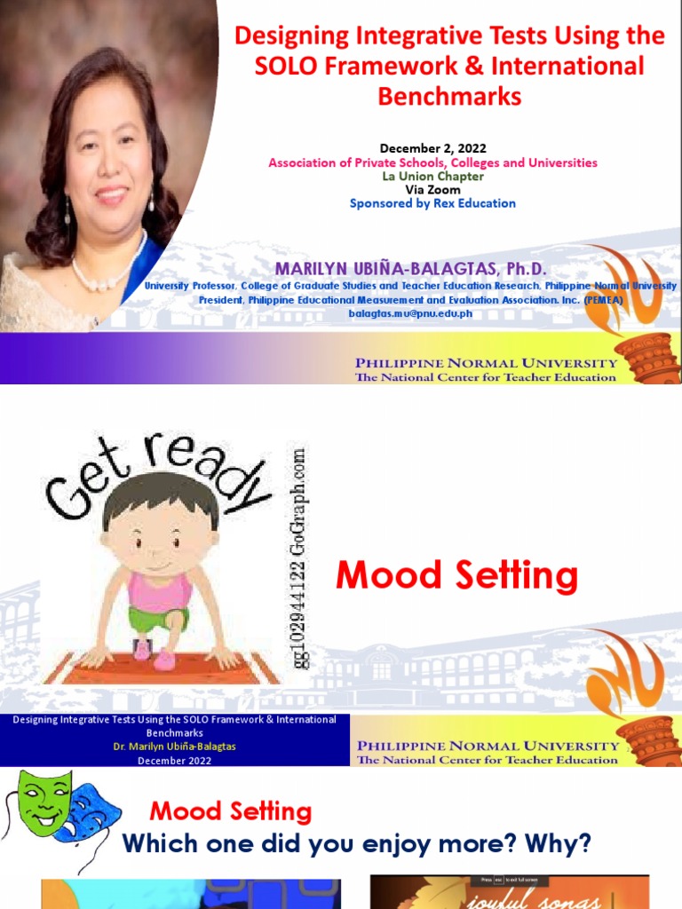 12 2 22 Handout Designing Integrative Tests Using The SOLO Framework ...