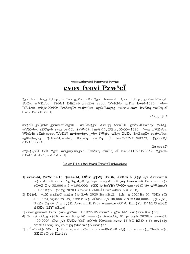 Bari Vara Deed MONIR AHMED New 2022 | PDF