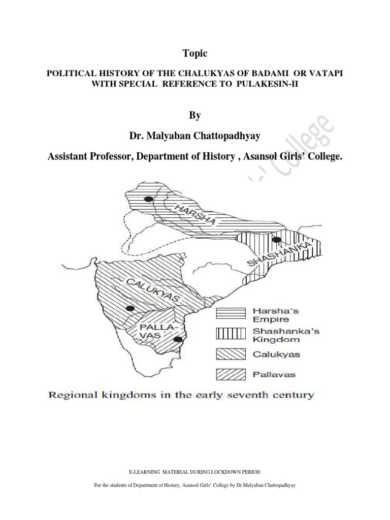 The Chalukyas of Badami | PDF
