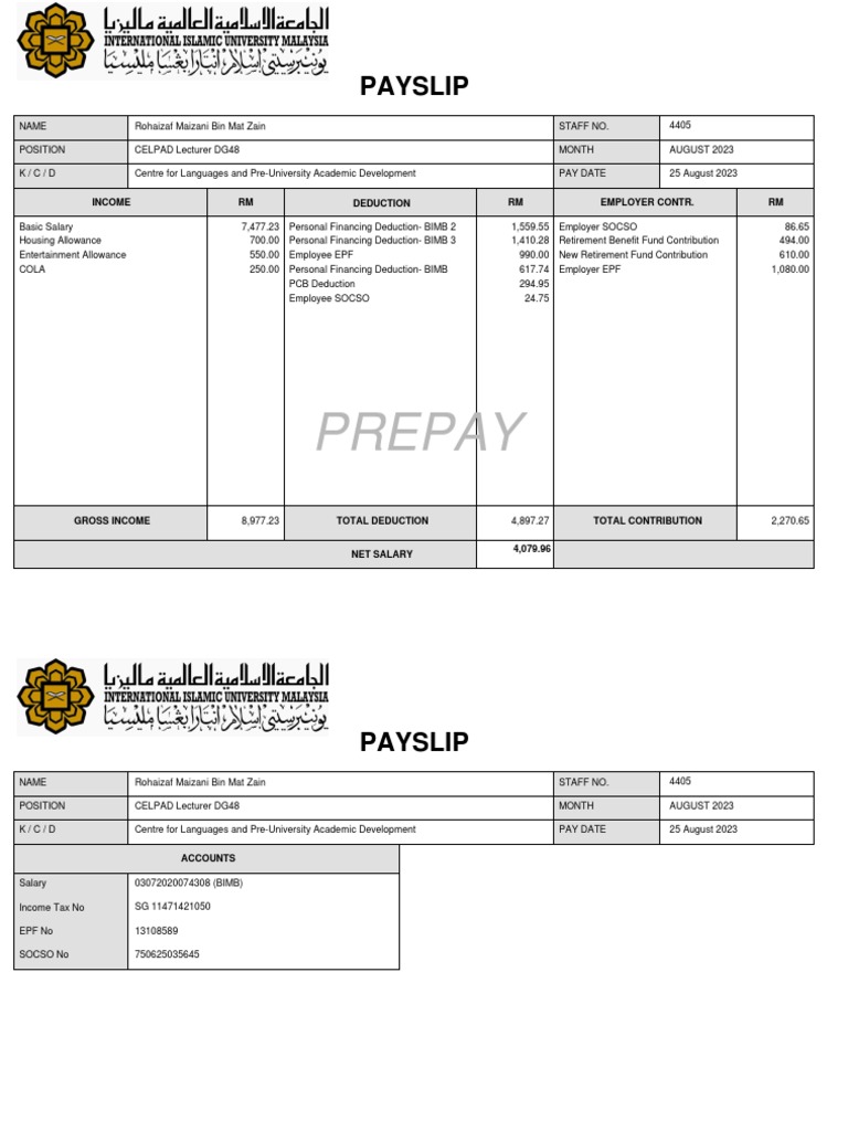 4405-Payslip-2023-08-3 | PDF