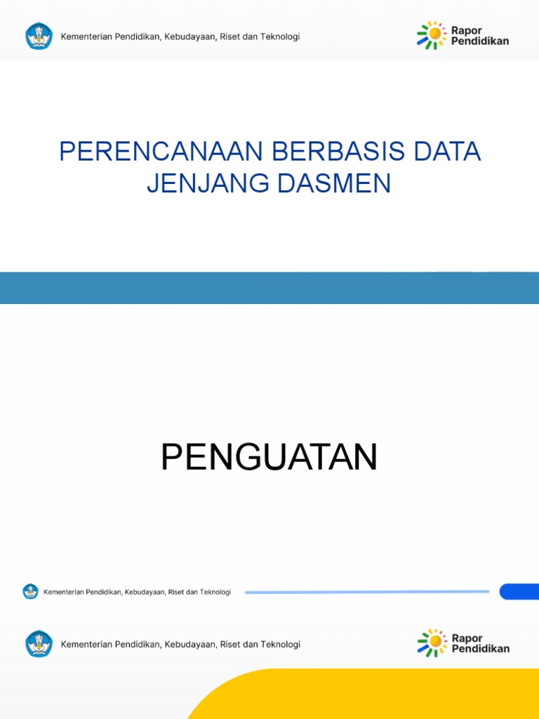Perencanaan Berbasis Data - Dasmen | PDF