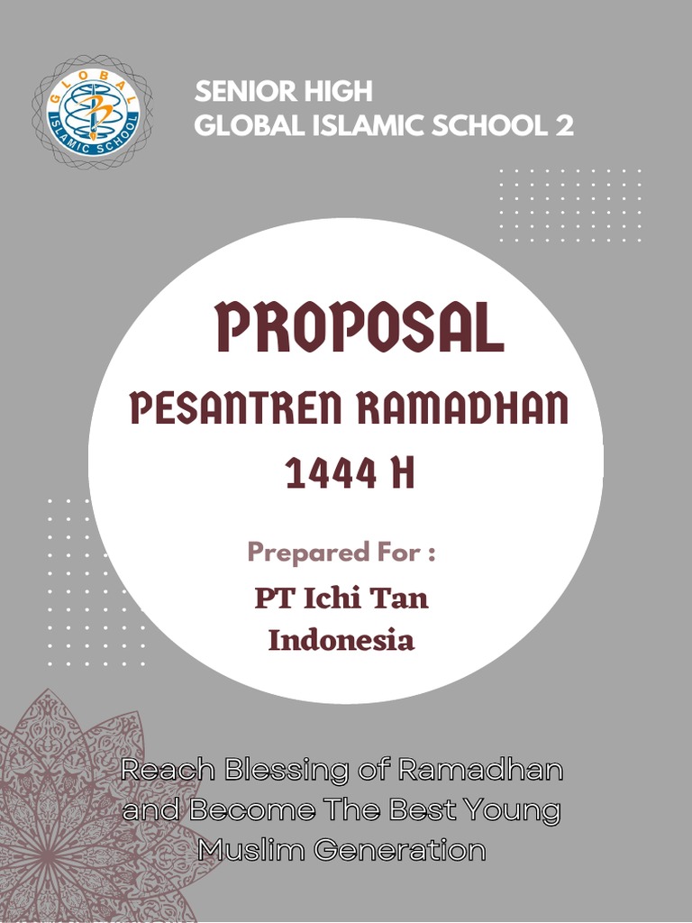 Proposal Pesantren Ramadhan To Ichitan | PDF