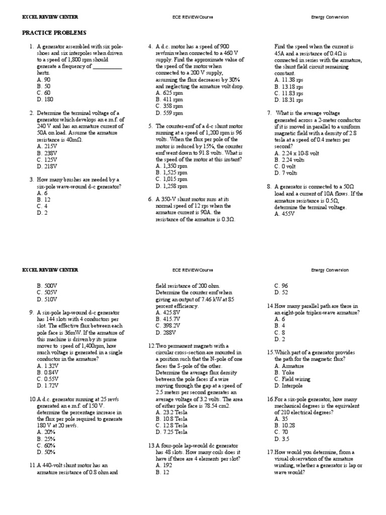 Energy Conversion In Dc Generators Pdf Science Mathematics