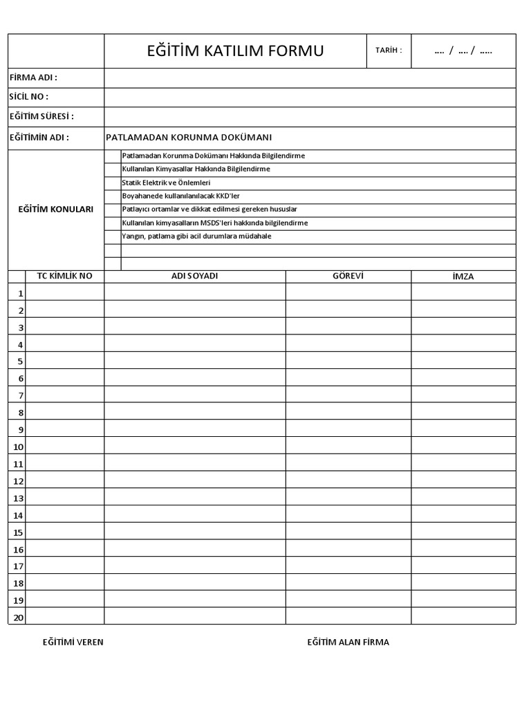 2016.05 - Eği̇ti̇m Katilim Formu PKD | PDF