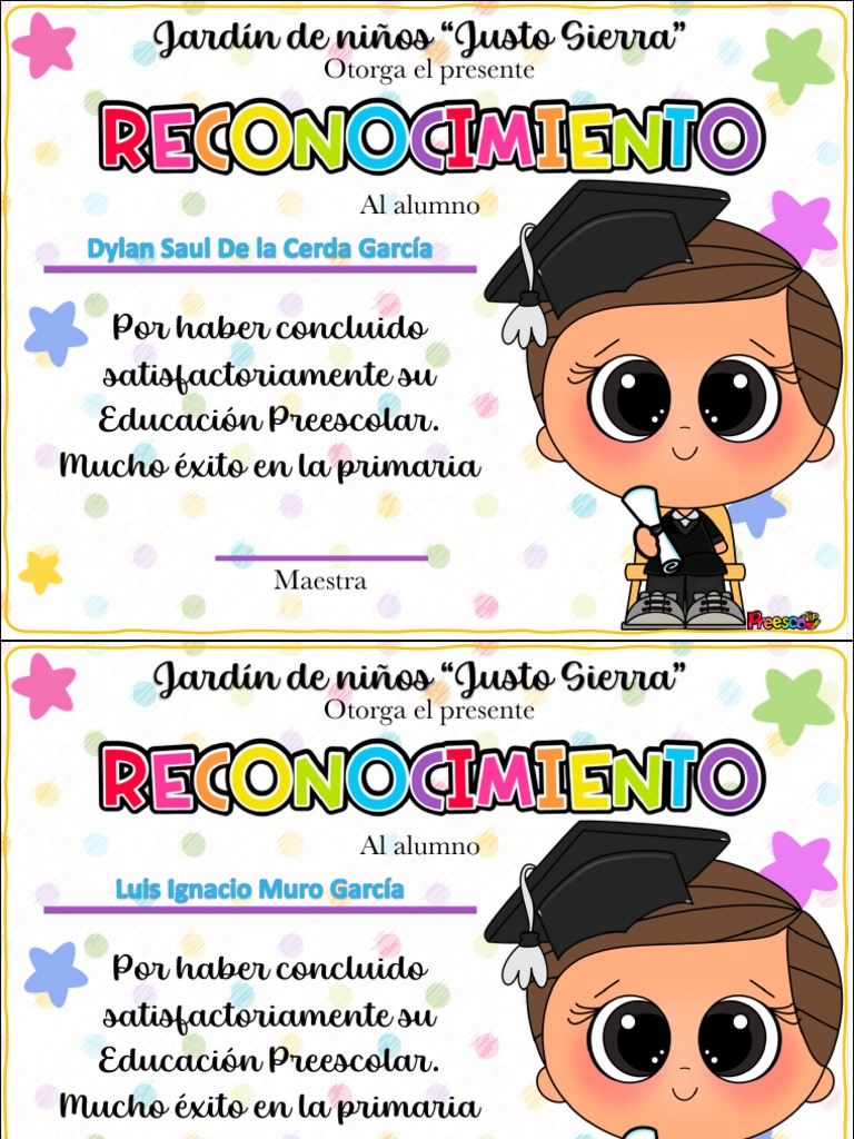 Reconocimiento Graduación | PDF