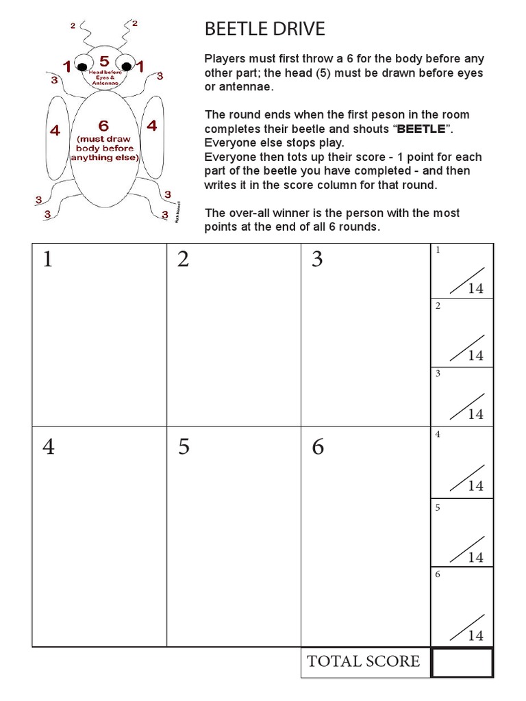 Beetle Drive Game | PDF