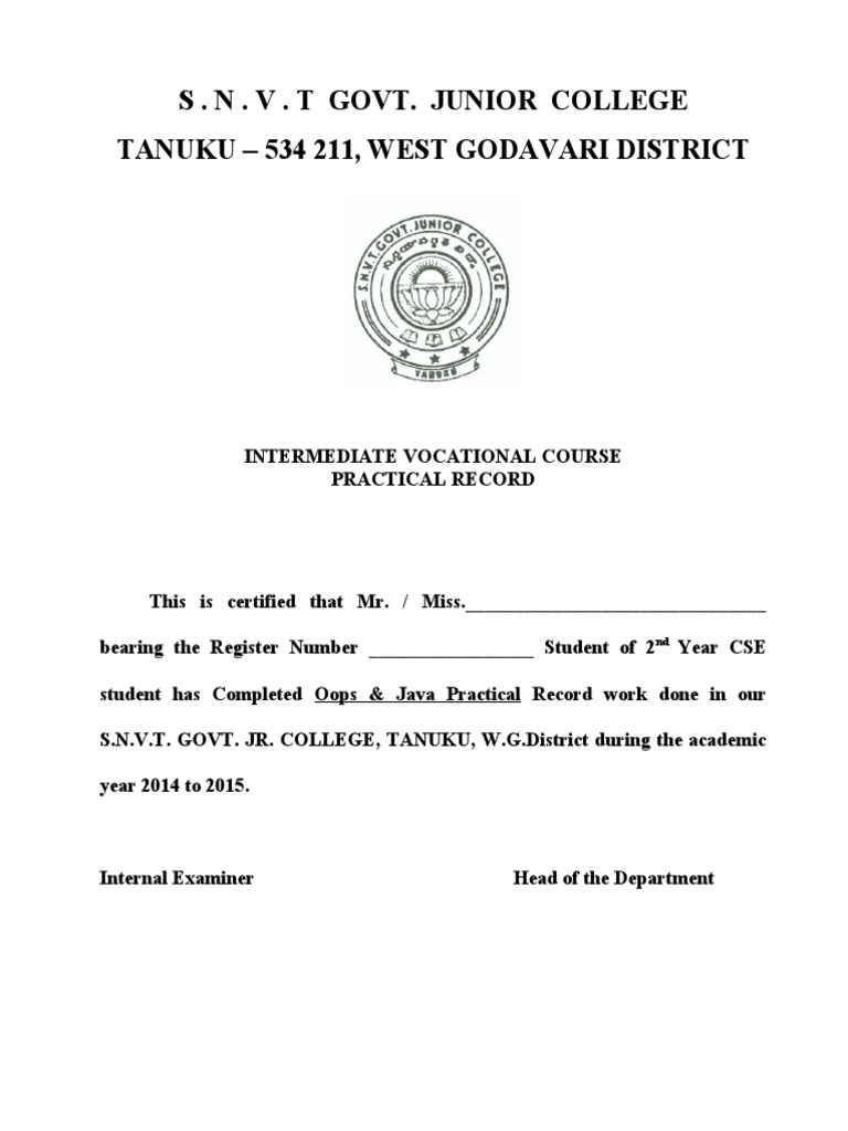 Latest Oops - Java Record 2014-15 | PDF Latest Oops - Java Record 2014-15 | PDF