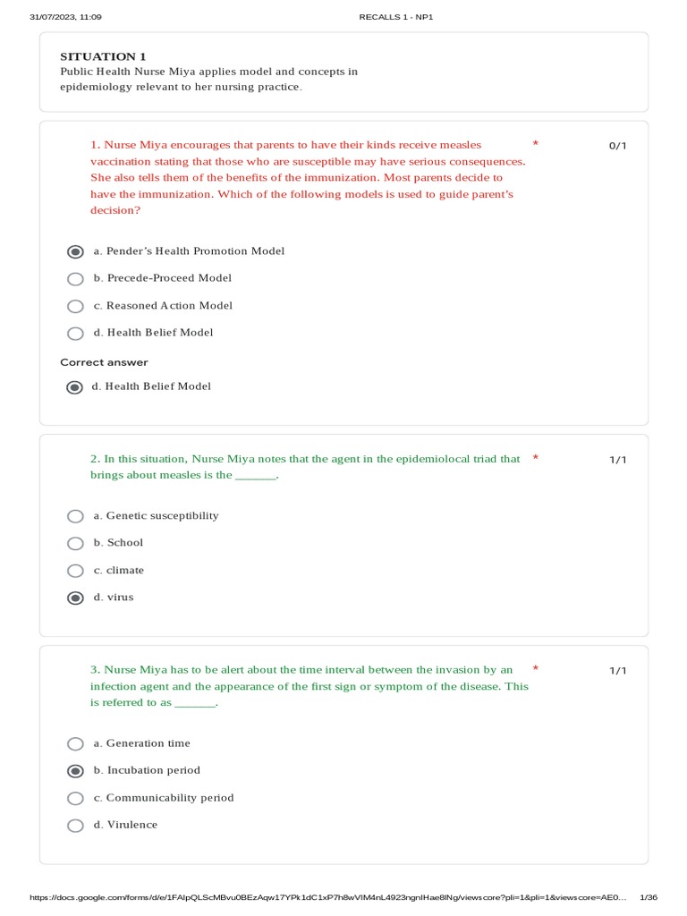 Recalls 1 - Np1 | PDF