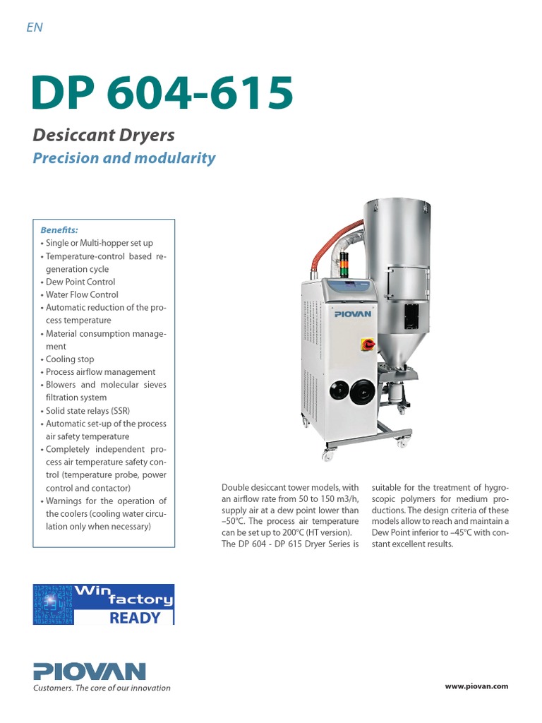 Piovan Dp604 615series en | PDF | Physical Sciences | Applied And Interdisciplinary Physics