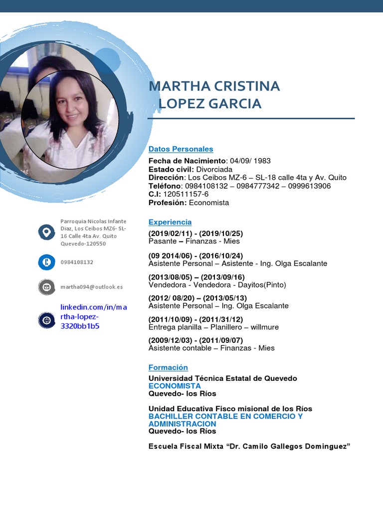 Curriculum Martha 1205111576 Enviar-1 | PDF