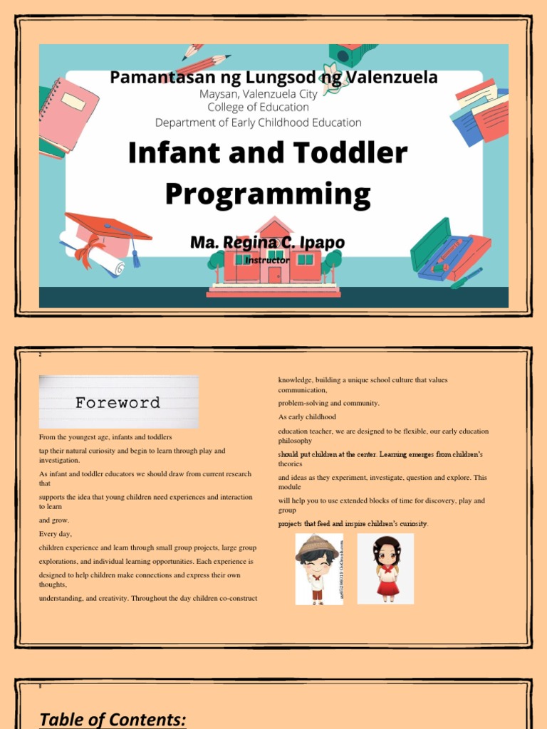 Infant and Toddler Programs Module Unit 1 | PDF | Nervous System ... Infant and Toddler Programs Module Unit 1 | PDF | Nervous System ...
