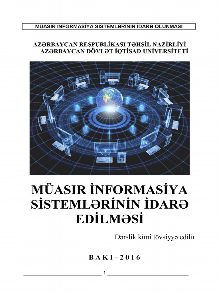 Muasir Informasiya Sistemlerinin Idare Edilmesi | PDF