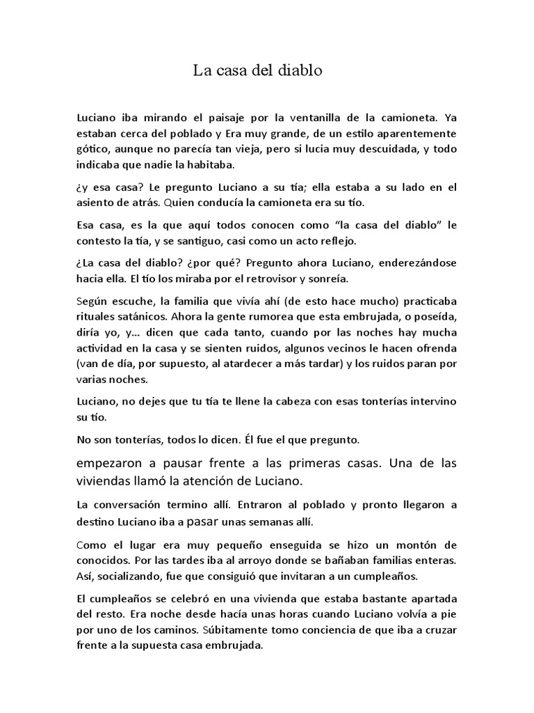 La leyenda de la casa del diablo | PDF