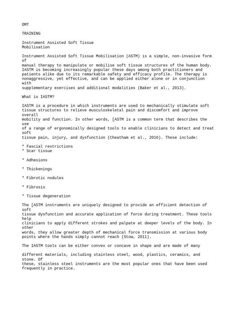 E Book IASTM Theory | PDF