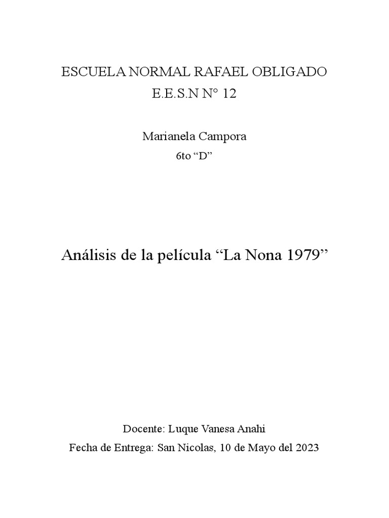 Film La Nona | PDF