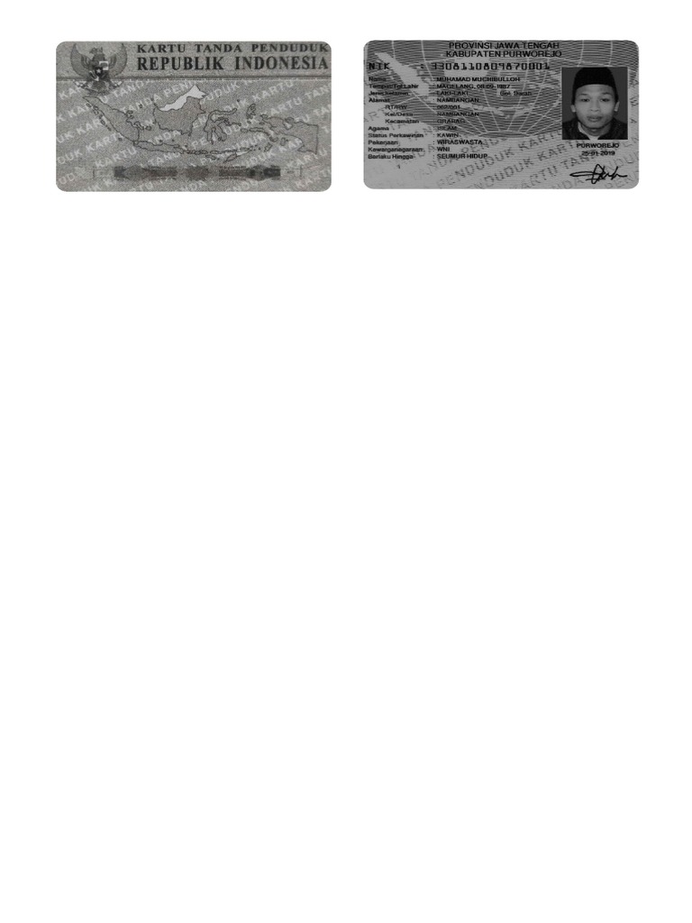 Template KTP | PDF