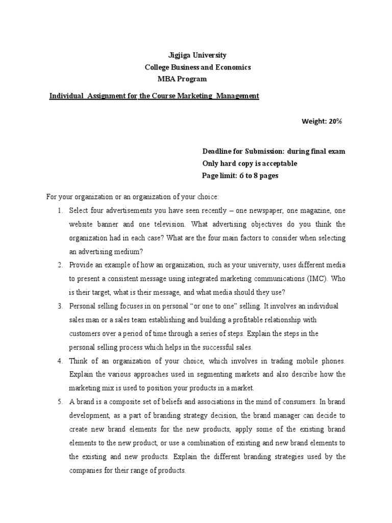 Marketing Individual Assignment | PDF