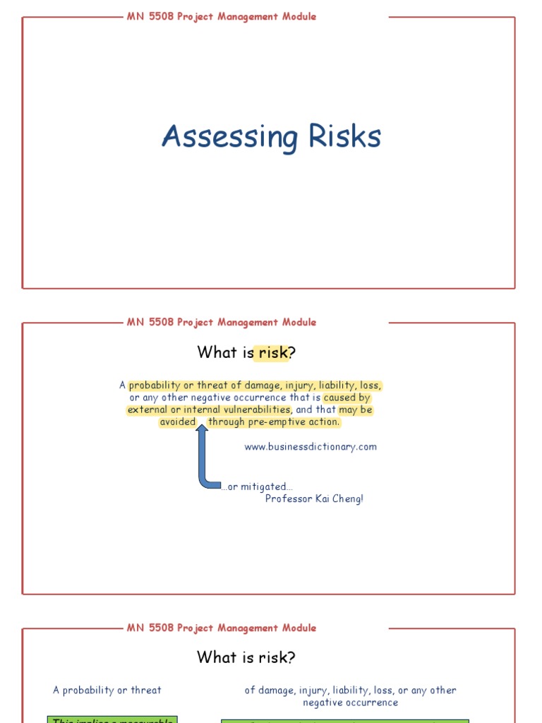 2 Risks | Download Free PDF | Risk | Gambling