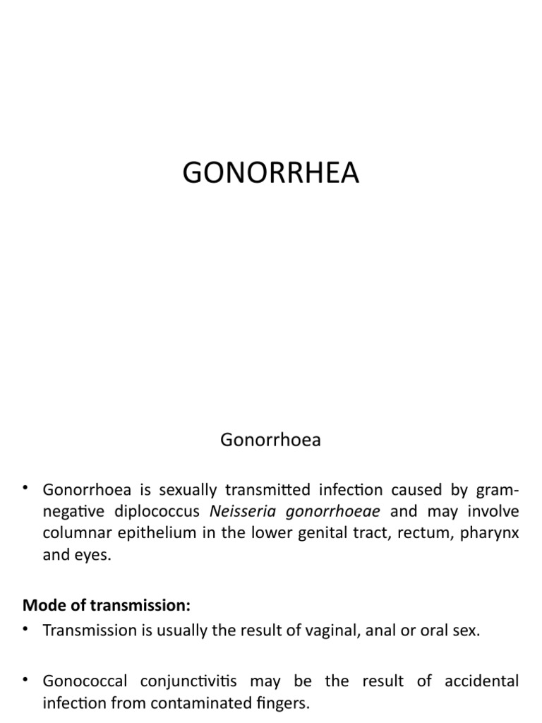 GONORRHEA | PDF