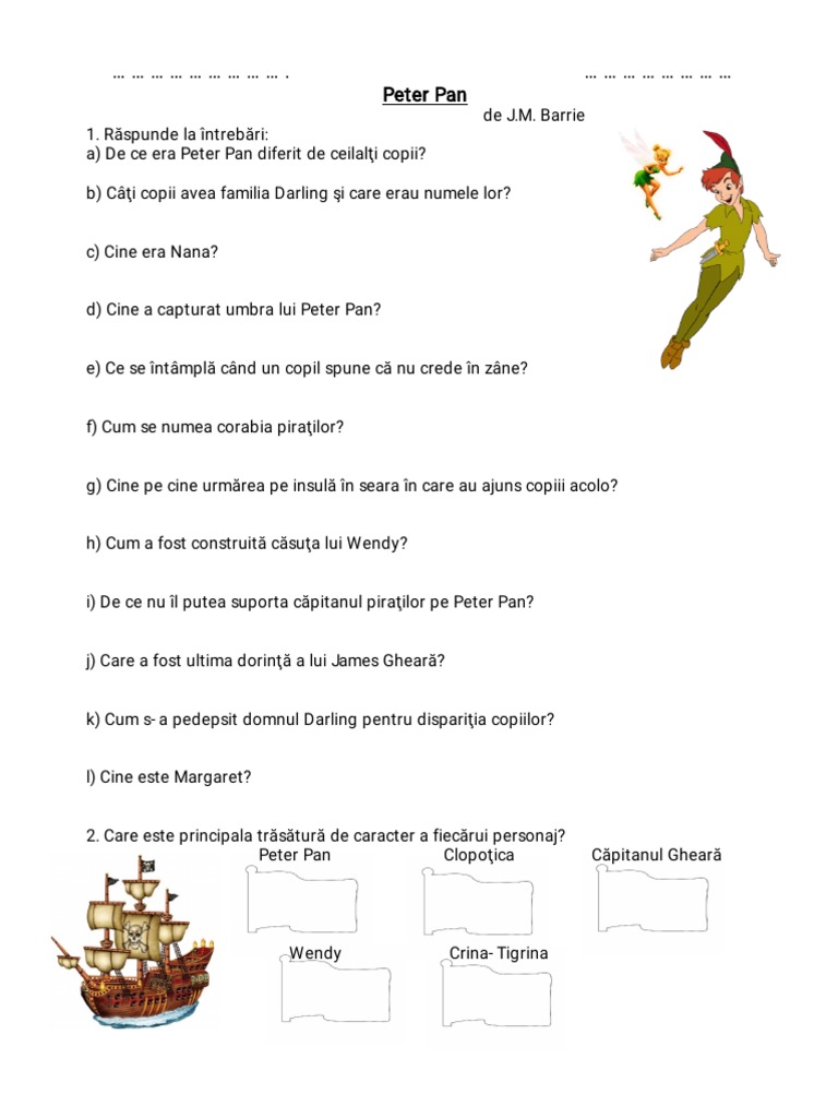 Lectura 4 Peter Pan | PDF