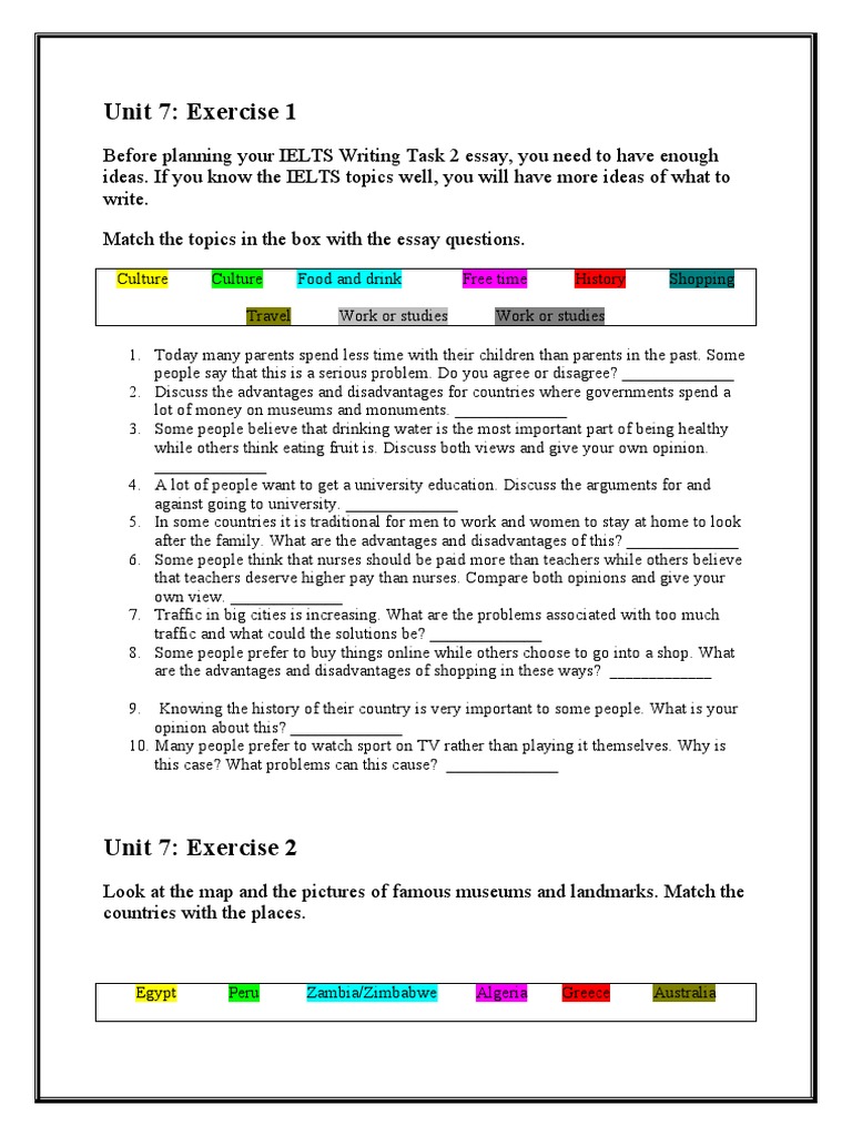 Unit 7 - Writing | PDF