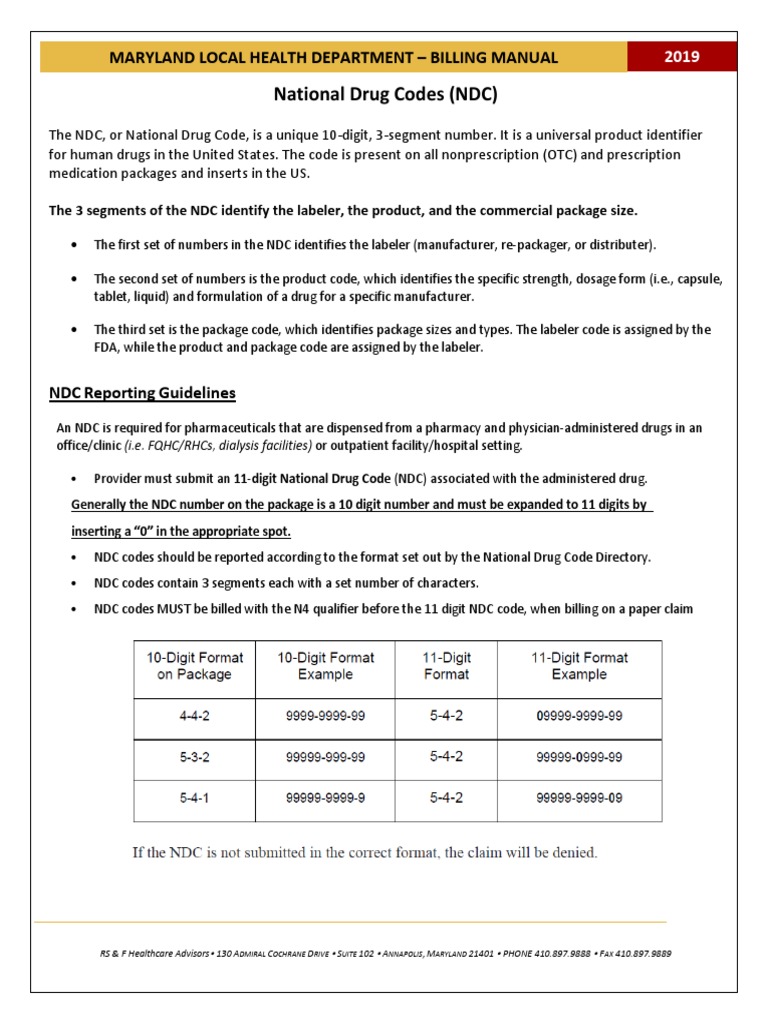 National Drug Code (NDC) Info and Guide | PDF | Health Care | Pharmacy