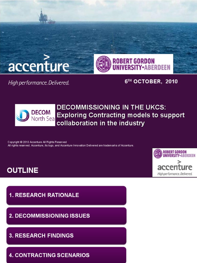 Offshore Decommisioning Conference Presentation MS | PDF | Employment ...
