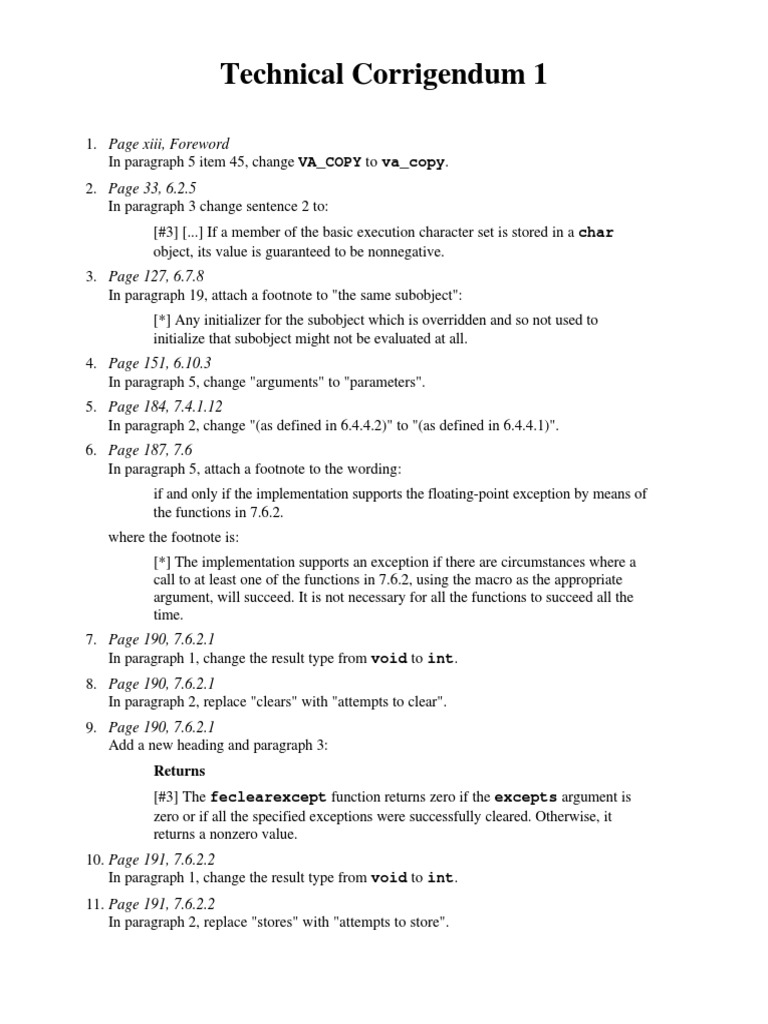 Iso Iec 9899 1990 Corr 1 | PDF