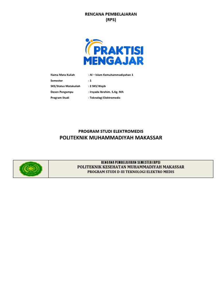 Rps Aik 1 Praktisi Mengajar | PDF | Seni | Komputer