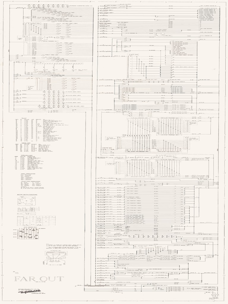 Gottlieb Far Out Pinball Schematic | PDF