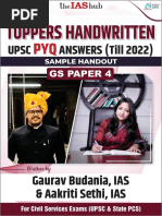 Handwritten PYQ Answers theIAShub | PDF