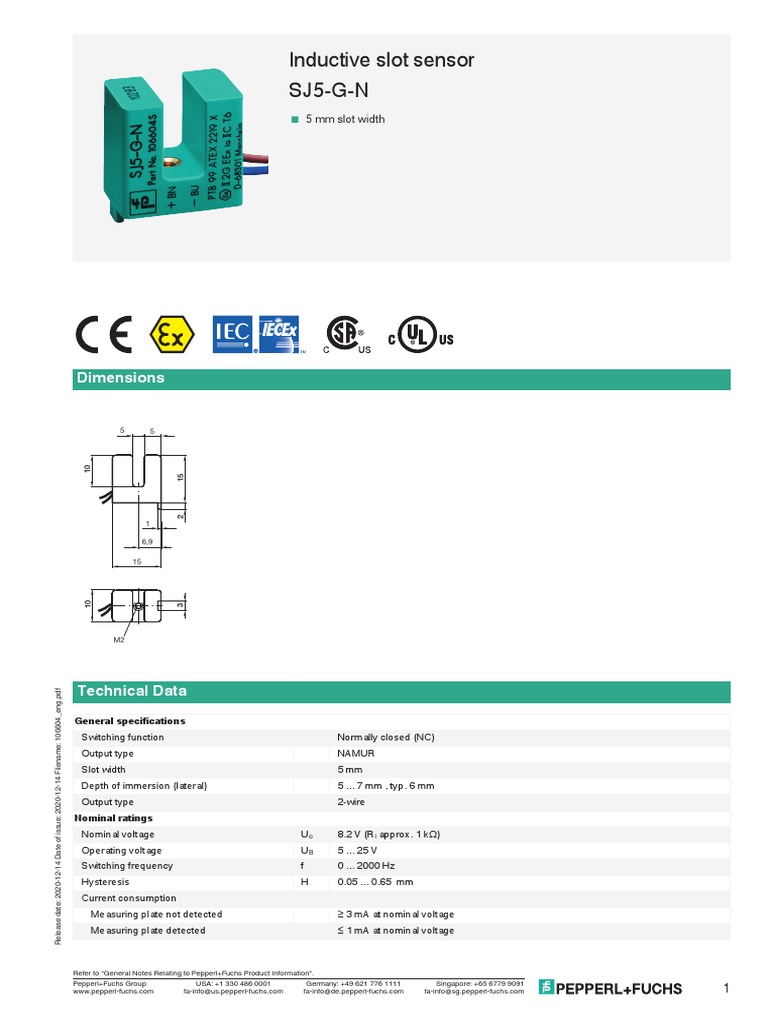 Inductive Slot Sensor Encoder Pdf