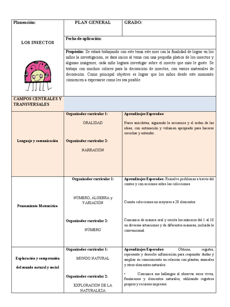 LOS INSECTOS Preescolar | PDF | Insectos | Comunicación