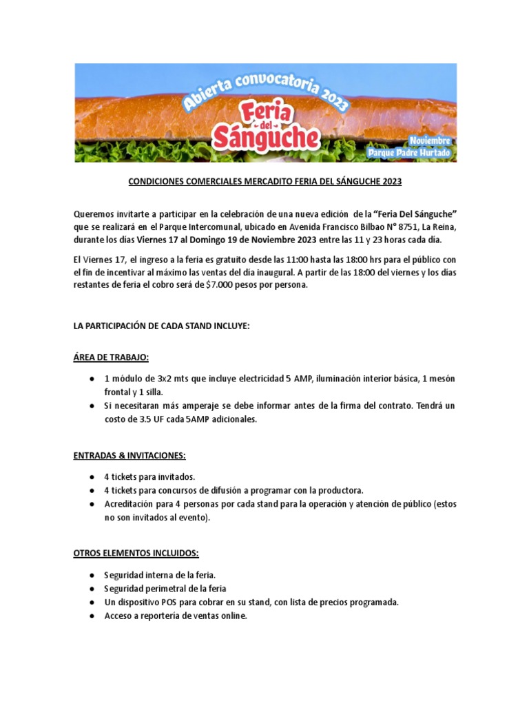 Mercadito FDS CONDICIONES COMERCIALES 2023 | PDF