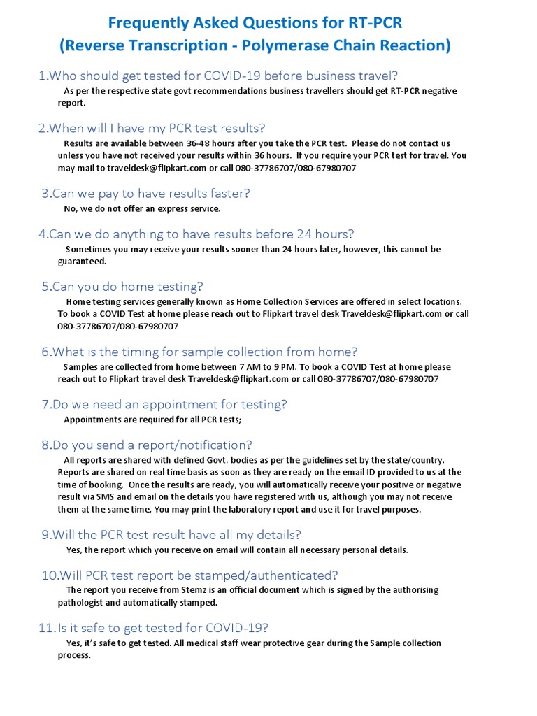 Reverse Transcription Polymerase Chain Reaction | PDF