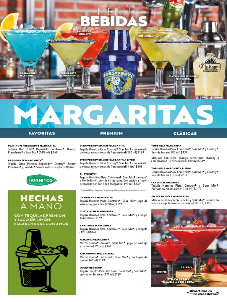 Margaritas: Hechas | PDF | Bebida | Bebidas alcohólicas