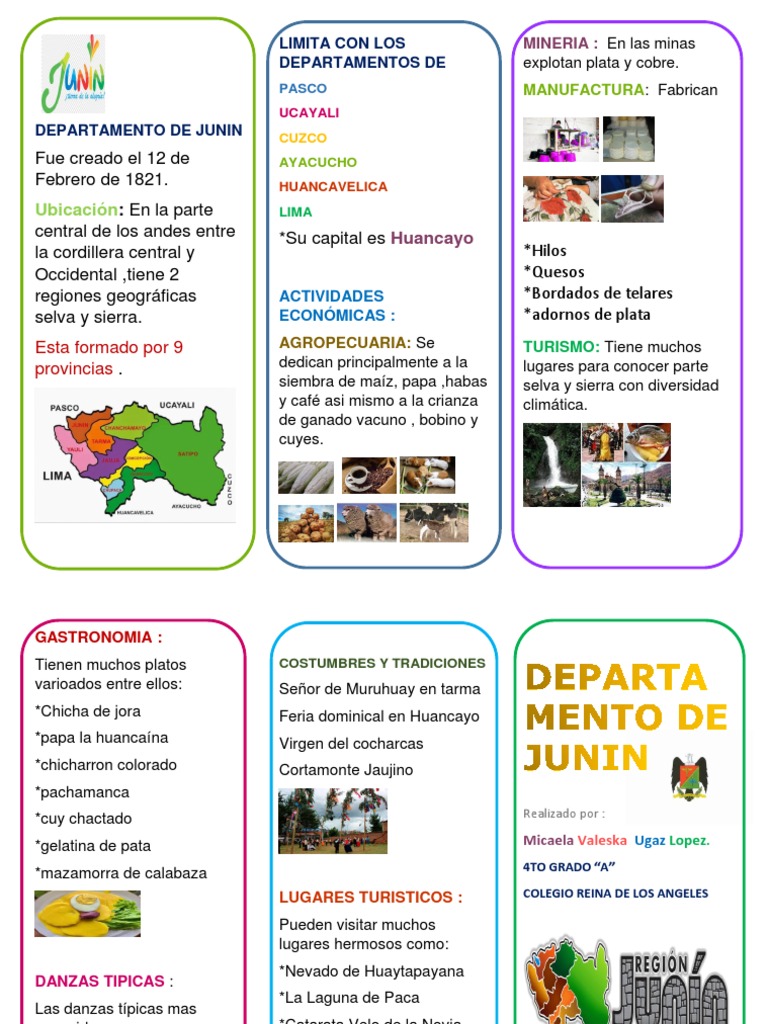 JUNIN Triptico | PDF