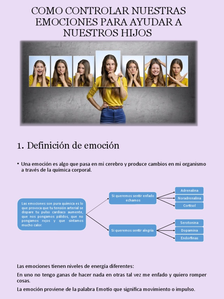Como Controlar Nuestras Emociones para Ayudar A Nuestros | PDF | Las ...