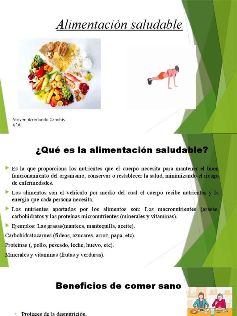 Alimentación Saludable | PDF