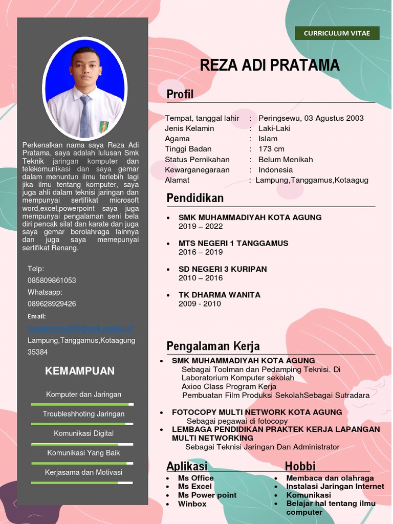 CV - Reza (1) - 1 | PDF