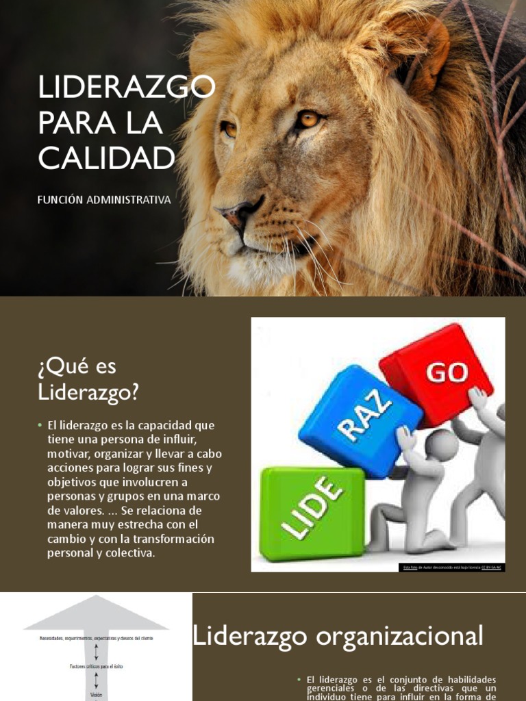 Unidad 7. Liderazgo para La Calidad | PDF | Liderazgo | Comportamiento