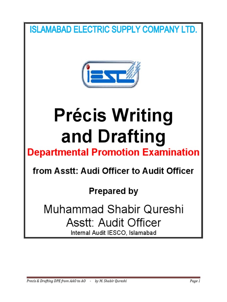 Precis Writing and Drafting - Shabir | PDF | Mind