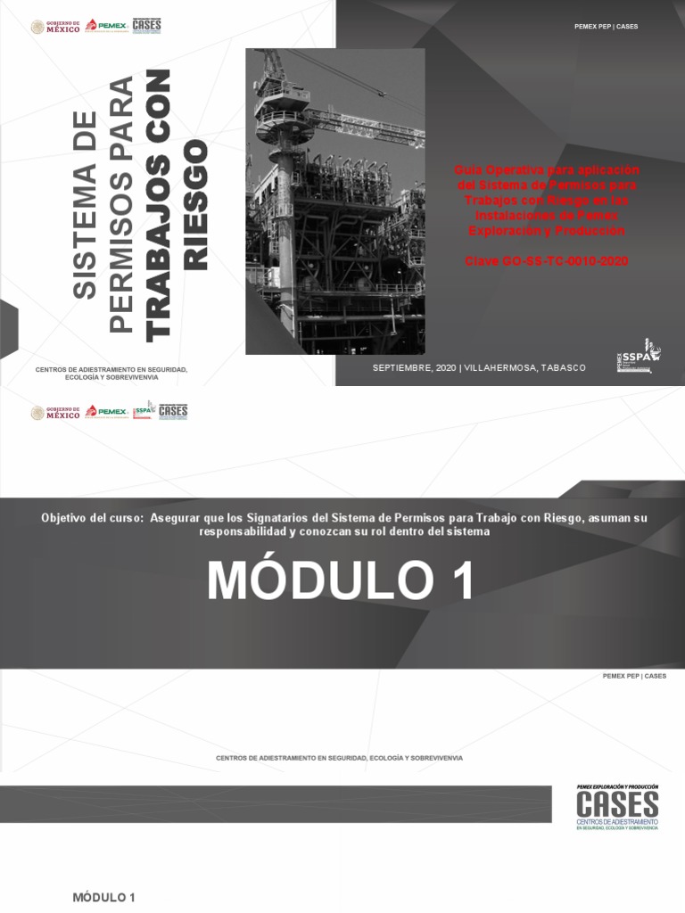 Sistema de Permisos para Trabajos Con Riesgo SPTR-Exploracion-Produccion | PDF