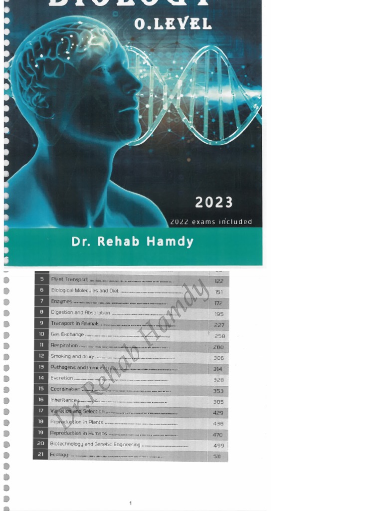 Classified Biology Paper 2 Part 1 PDF | PDF