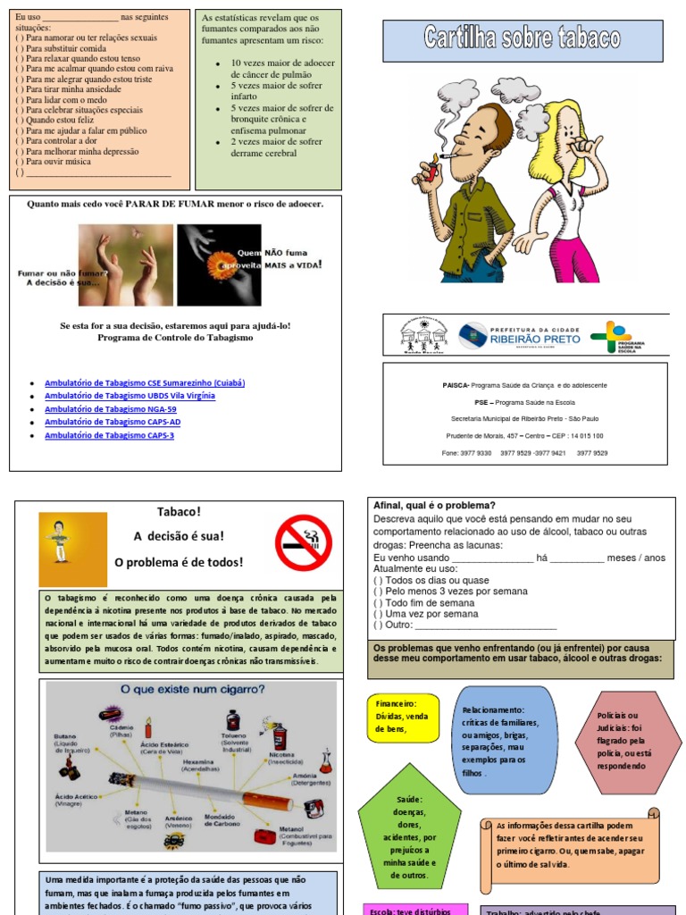 Cartilha 8 | PDF | Cigarro | Tabaco