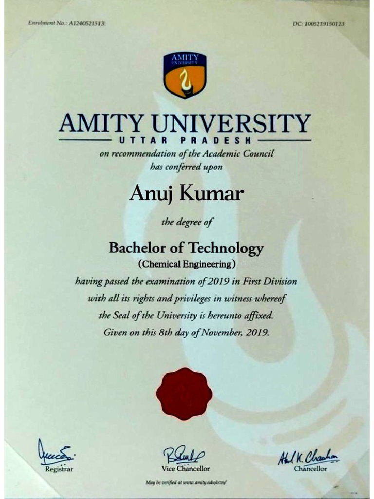 Anuj Cirtificate | PDF