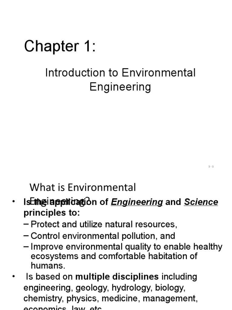 Chapter 1 | PDF | Water Scarcity | Environmental Engineering