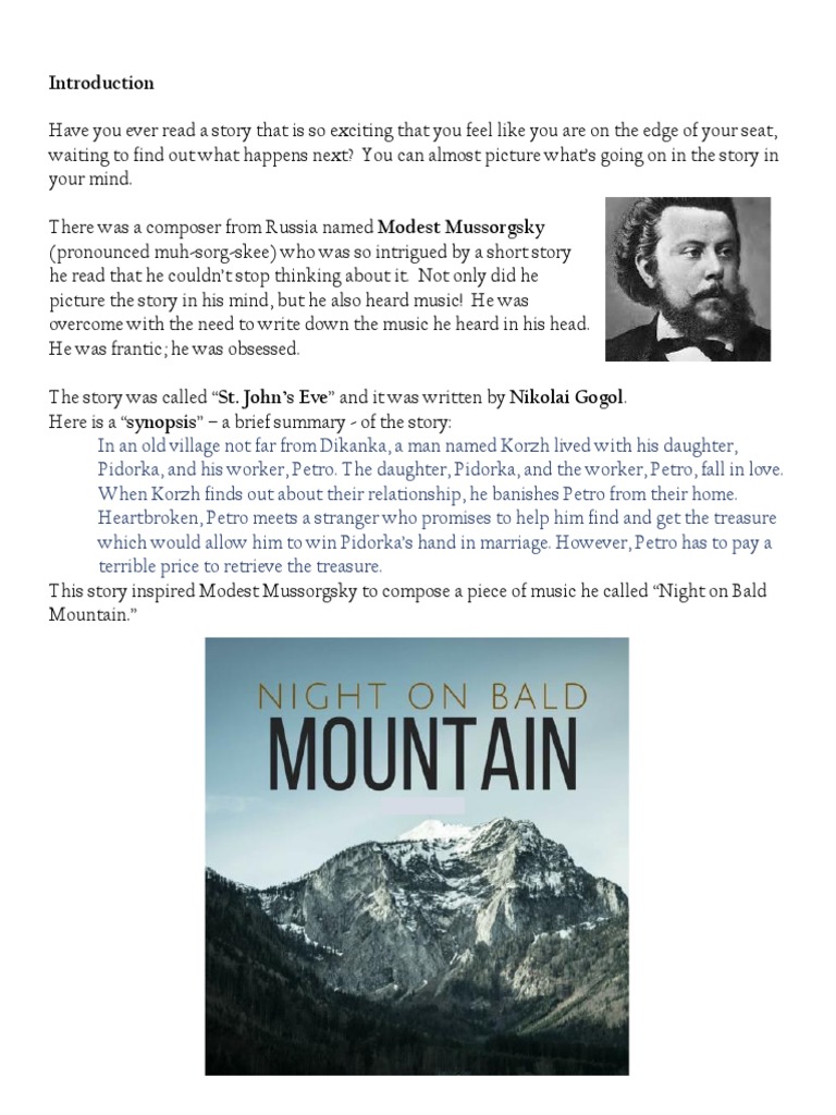 Night on Bald Mountain Lesson Plans | PDF