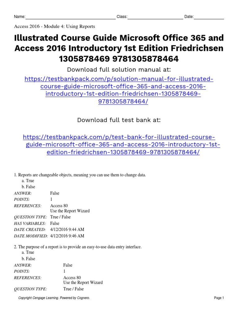 Illustrated Course Guide Microsoft Office 365 and Access 2016 ... Illustrated Course Guide Microsoft Office 365 and Access 2016 ...