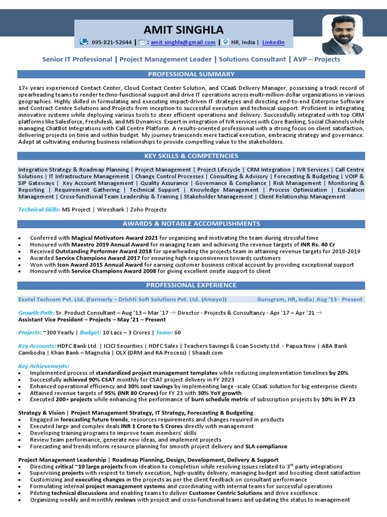 Amit Singhla - Final Resume 26 Jun | PDF